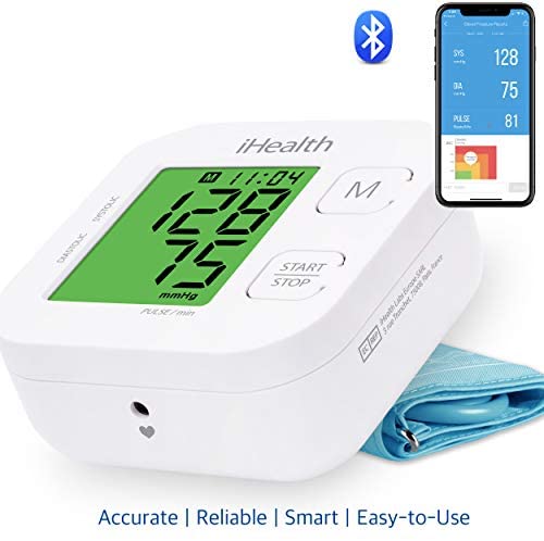 iHealth Track Wireless Upper Arm Blood Pressure Monitor with Wide Range ...